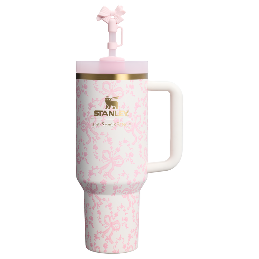 LoveShackFancy Holiday Quencher® H2.0 FlowState™ 隨手杯 – Stanley 1913